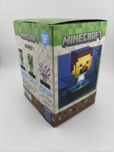 Minecraft ICONS Steve Night Light Lamp 3D Character Figure Paladone ...
