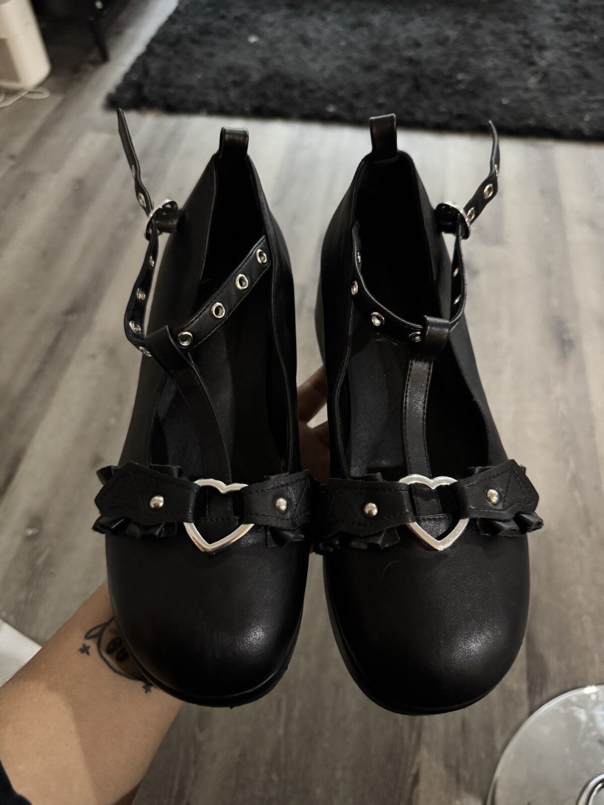 Mary Jane Shoes Goth Platforms - Gem