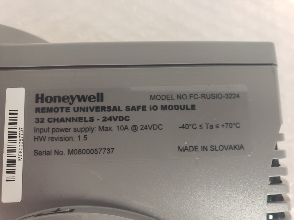 HONEYWELL FC-RUSIO-3224 REMOTE UNIVERSAL SAFE IO MODULE 32 CHANNELS ...