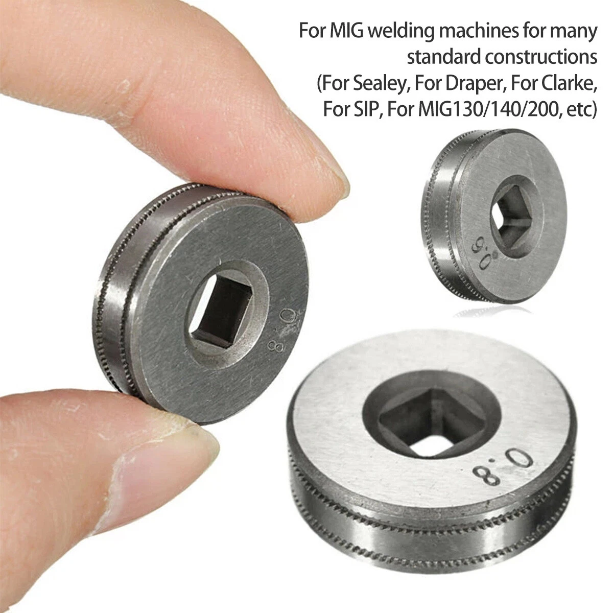 2pcs MIG MAG Wire Feed Roller Drive Wheels Feeder Guide, 43% OFF