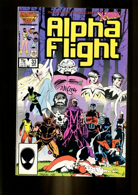 ALPHA FLIGHT 33 (9.6) AUTO/MIGNOLIA W/ COA 1ST LADFY DEATHSTRIKE MARVEL ...