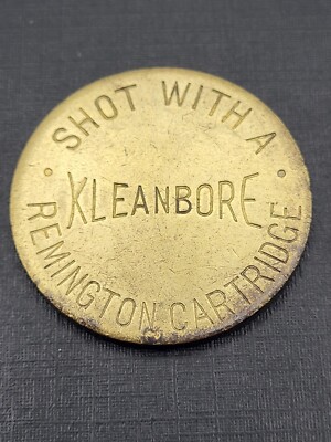 VINTAGE EXHIBITION SHOOTING TOKEN REMINGTON KLEANBORE TOM FRYE ERA ...