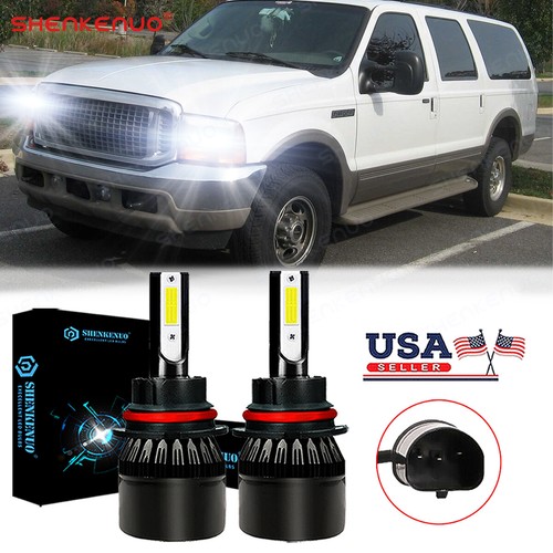 for FORD Excursion 2000-2004 LED Headlight Kit 9007 HB5 6000K White Hi ...
