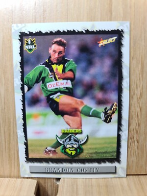 BRANDON COSTIN🏆NRL 2000 Select #30 RAIDERS Trading Card 🏆FREE POST ...