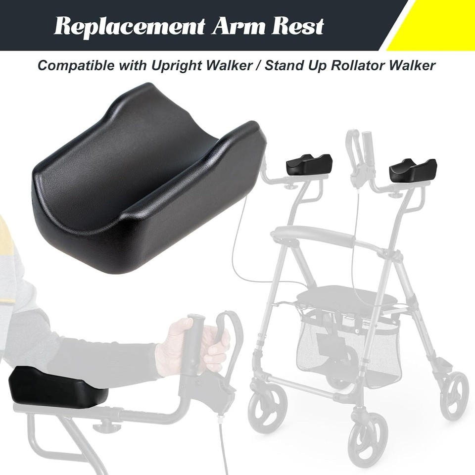 Rollator Armrest Pad Upright Walker Forearm Pads Padded armrest for ...