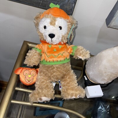 Disney Parks Duffy Bear 9” Plush Halloween Pumpkin Outfit Treat Bag New ...