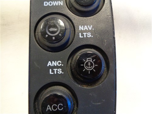 RANGER ILLUMINATED PUSH BUTTON SWITCH PANEL BLACK 7" x 2 5/8" MARINE ...