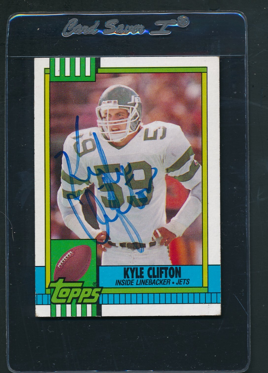 1990 Topps #462 Kyle Clifton Jets Signed Auto *B7876 | eBay