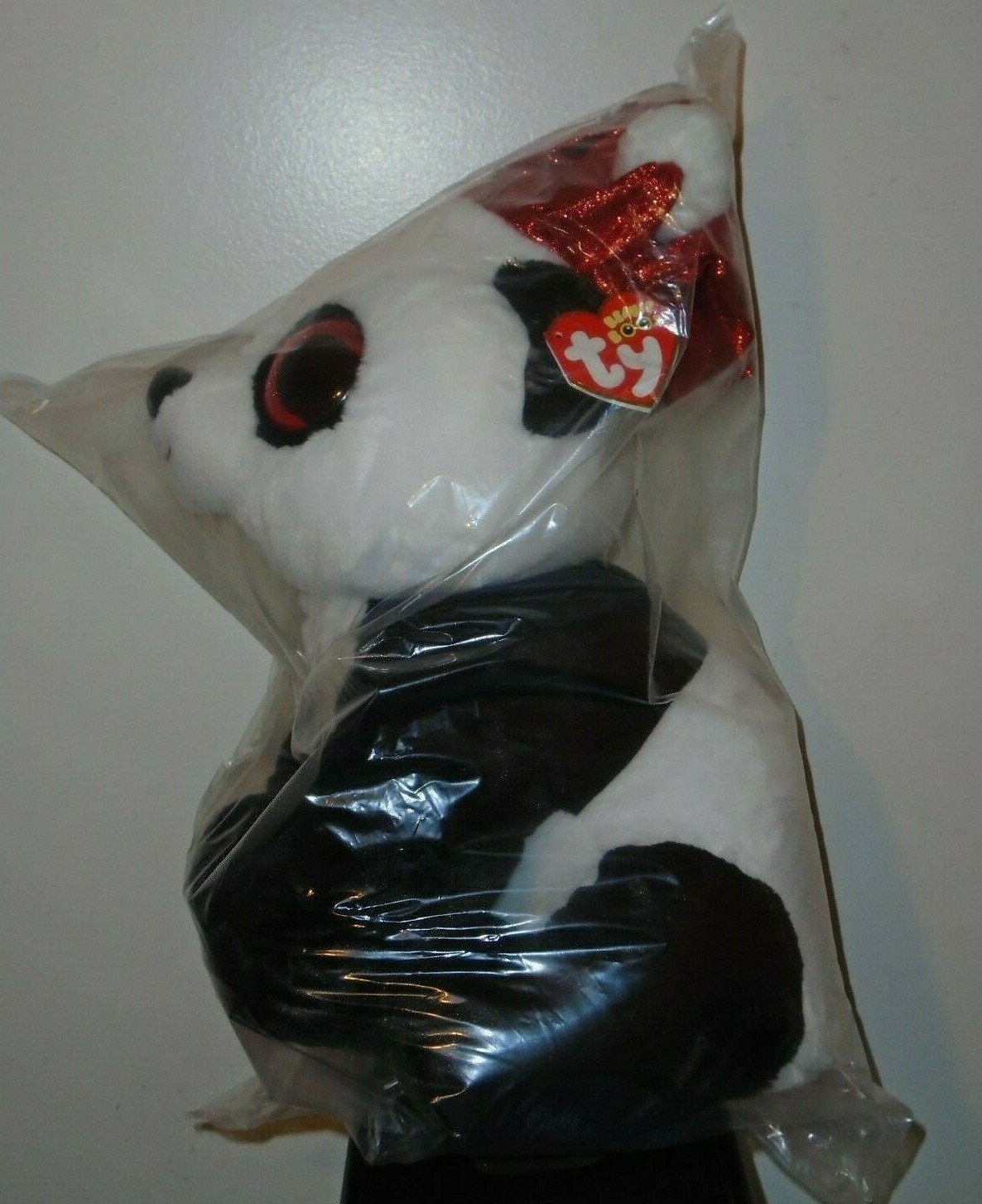 Ty Beanie Boos Pandy Claus 18" Christmas Panda Bear W/santa Hat Claires ...