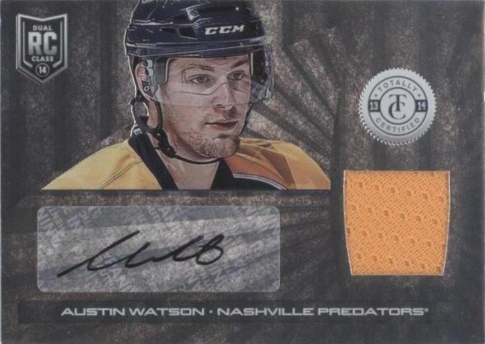 2013-14 Totally Certified - Rookie Austin Watson #181 Autograph Jerseys ...