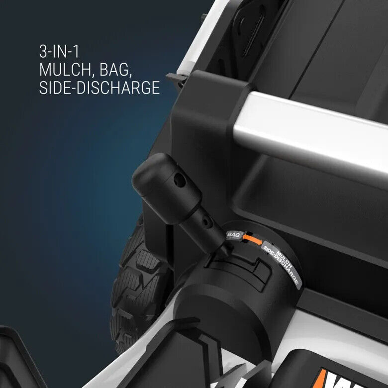 WG761 WORX Nitro 80V 21" Cordless Self-Propelled Lawn Mower w Brushless ...