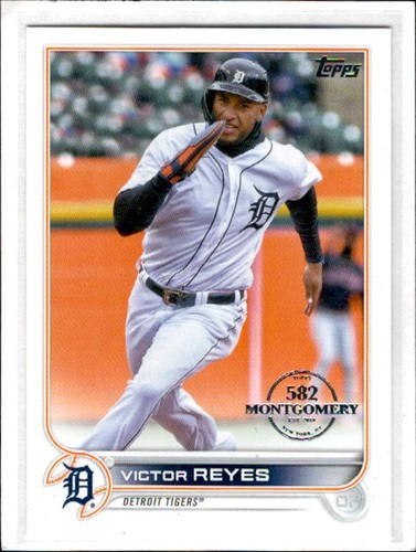 2022 Topps 582 Montgomery Club Foil Stamped Victor Reyes #252 Tigers | eBay