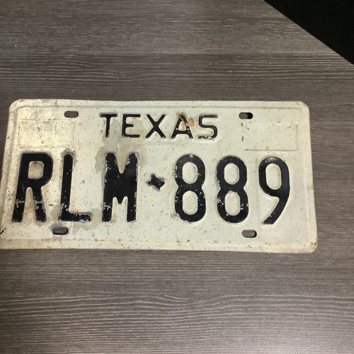 Vintage Texas Metal License Plate 1980’s | eBay