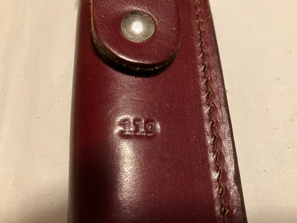 Vintage 1994 Buck USA 119 Special Knife w/Cocobolo Handle/ Brass Pommel ...