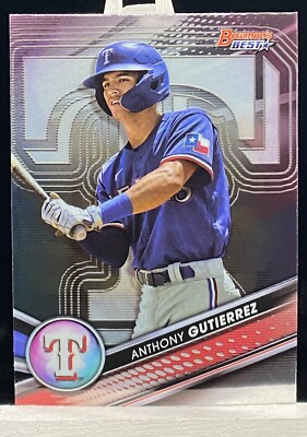 2022 Bowman's Best Anthony Gutierrez Top Prospects #TP-22 Rangers A955 ...