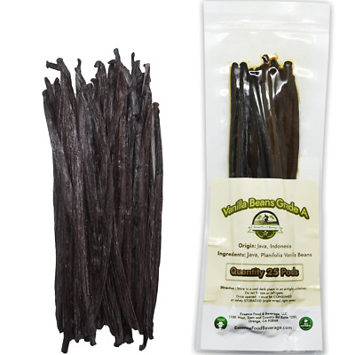 25 Vanilla Beans for Making Vanilla Extract Grade a - NON-GMO ...