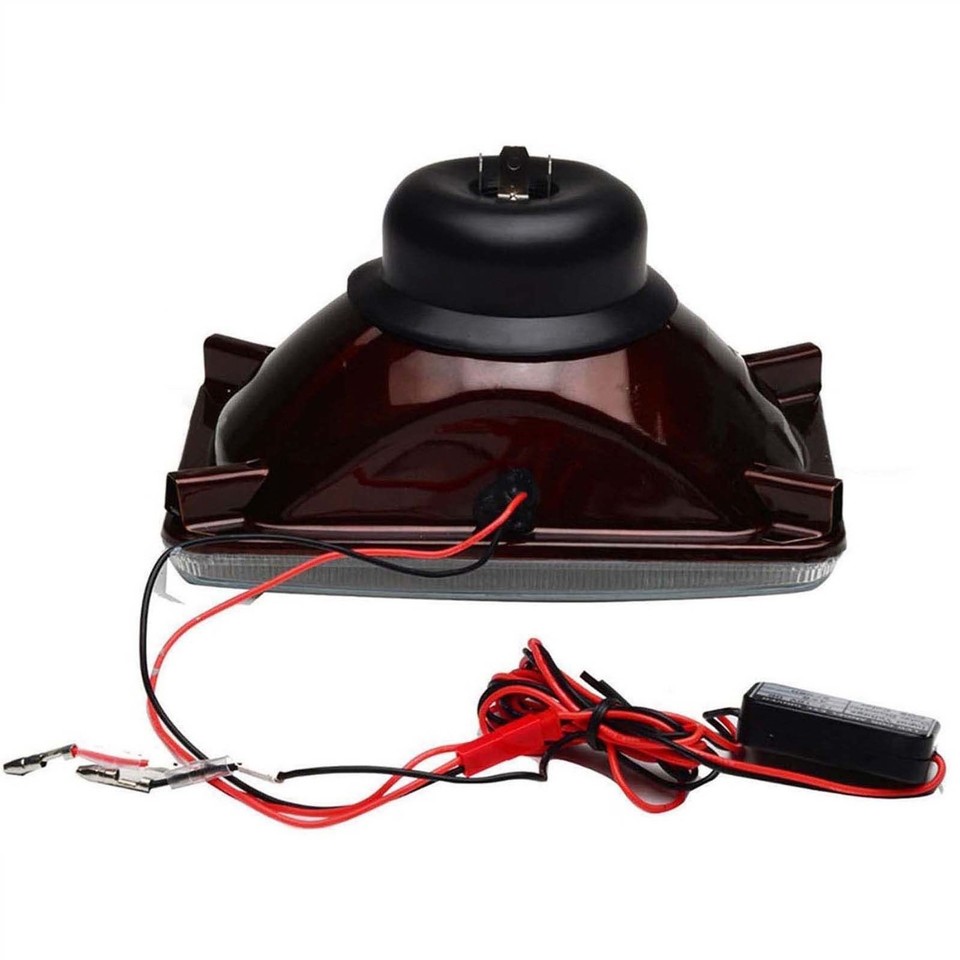 4X6 Pink SMD LED Halo Angel Eye Headlight Headlamp 60W Halogen Light ...