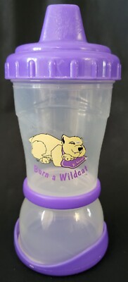 Kansas State Born A Wildcat Kids Plastic Sippy/Snack Cup Combo KSU ...