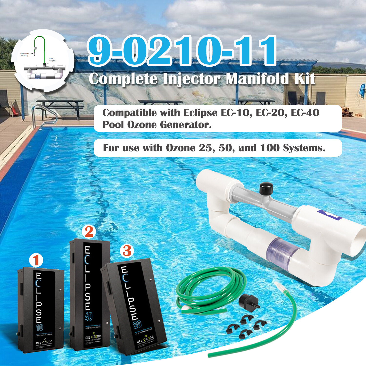 9-0210-11 Standard Installation Kit Injector Manifold For Eclipse EC-10 ...