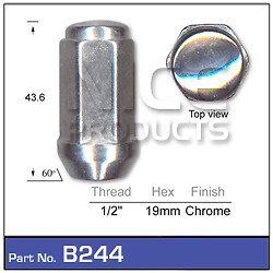 NICE PRODUCTS Chrome Nut B244 B244 | eBay Australia