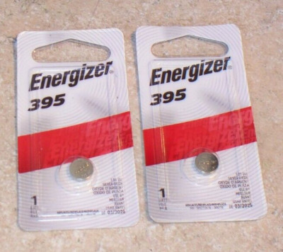 Lot of 2 - 395 Size, 1.5V, Silver Oxide, Button Cell Batteries | eBay