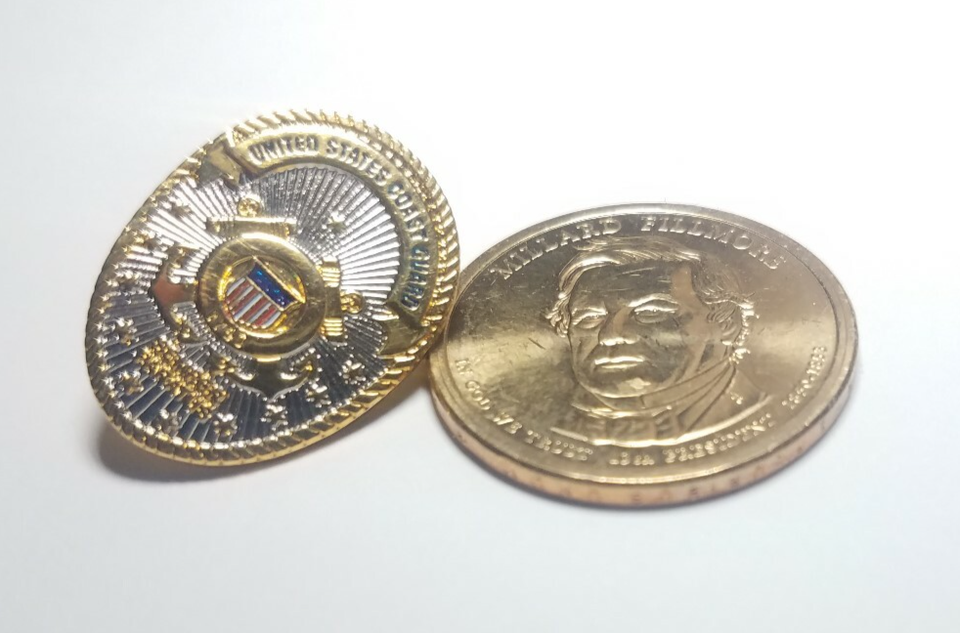USCG MINI PIN Lapel Hat Tie Tack US Coast Guard Semper Paratus Reserve ...