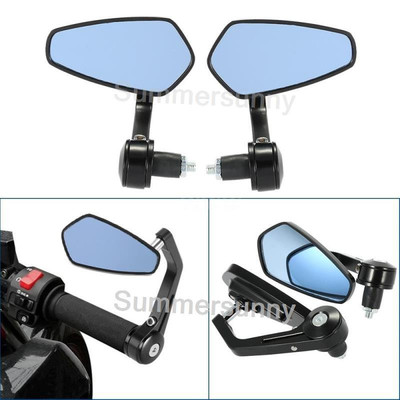 Motorcycle End Bars Rearview Handle Bar Side View Mirrors Motorcycle ...