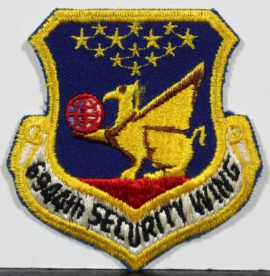USAF 6944th Security Wing Insignia Badge Emblem Crest Patch Full Color ...
