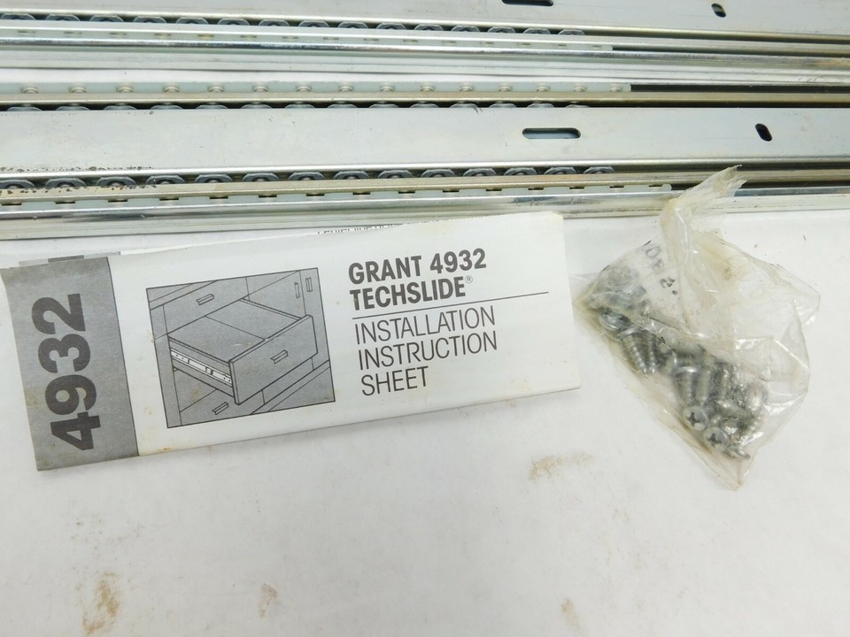 Pair - Grant 4932 - 22" Full Extension Drawer Slides HEAVY DUTY! 100 ...