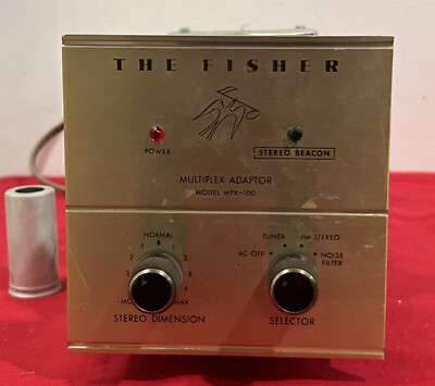 Vintage Fisher MPX-100 FM Tube Multiplex MPX Stereo Adapter | eBay