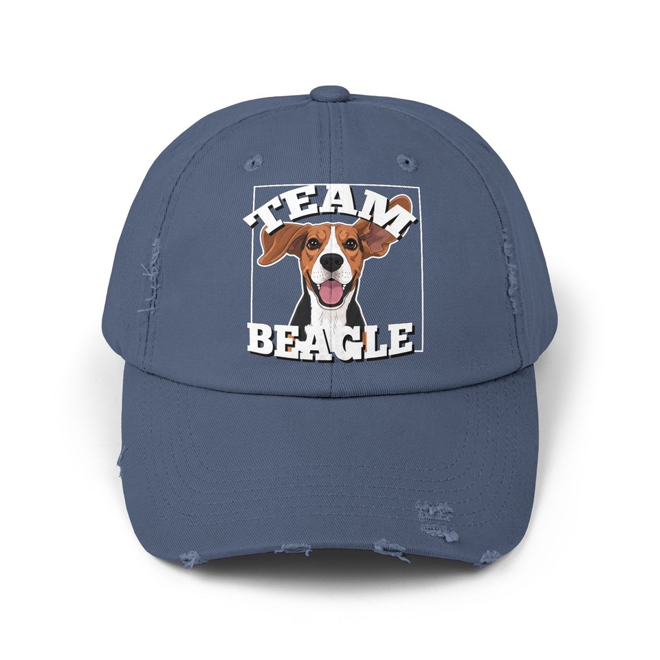 Team Beagle Unisex Distressed Baseball Hat | Beagle Dog Breed Cap | eBay