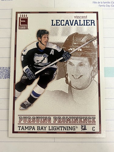 2003 Pacific Exhibit, #12, Vincent Lecavalier, Pursuing Prominence ...