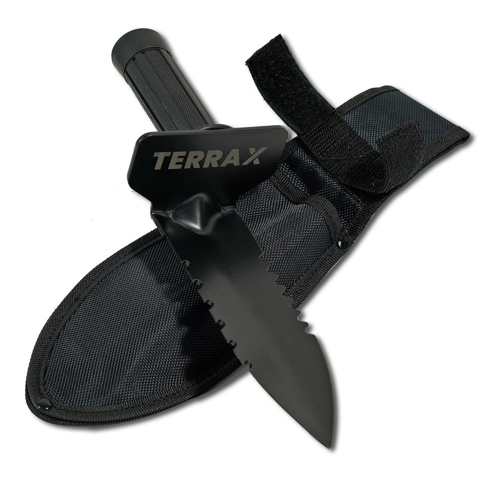 TerraX Master Digger – 36" Shovel & Serrated Hand Digger Set for Metal ...