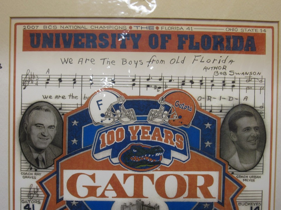 2007 Go Gators BCS National Champions LTD EDN Print Jeff Eckhert | eBay