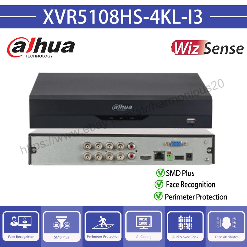 Dahua XVR DVR 4K 8CH XVR5108HS-4KL-I3 Face Recognition AI, 44% OFF Dahua XVR DVR 4K 8CH XVR5108HS-4KL-I3 Face Recognition AI, 44% OFF