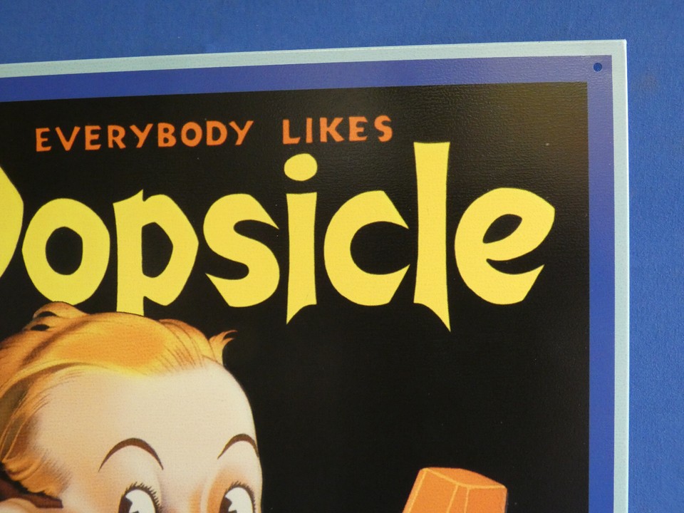 Everbody likes Popsicle Retro 12.5x16 Out Of Print Vintage Metal Sign ...