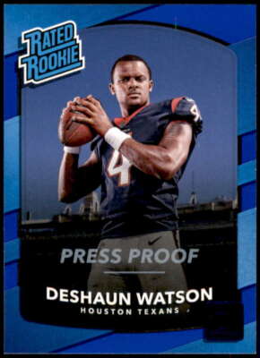 Deshaun Watson Rookie Card 2017 Donruss Press Proofs Blue #345 | eBay