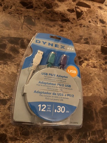 DYNEX USB DX-USBPS2 ADAPTER KEYBOARD AND MOUSE PORT USB PS/2 | eBay