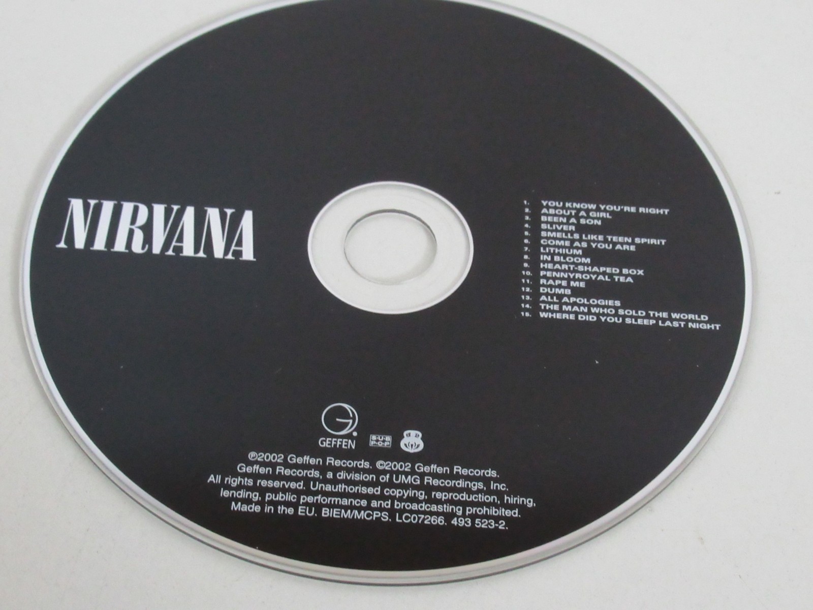 Nirvana/Nirvana (Geffen / sub Pop / 606949352325) CD Album | eBay