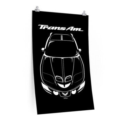 Pontiac Firebird Trans Am Poster, Trans Am Wall Art Gifts, Firehawk WS6 ...