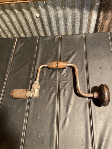 VINTAGE STANLEY NO.965N-10in RATCHETING REVERSIBLE HAND DRILL AUGER BIT ...