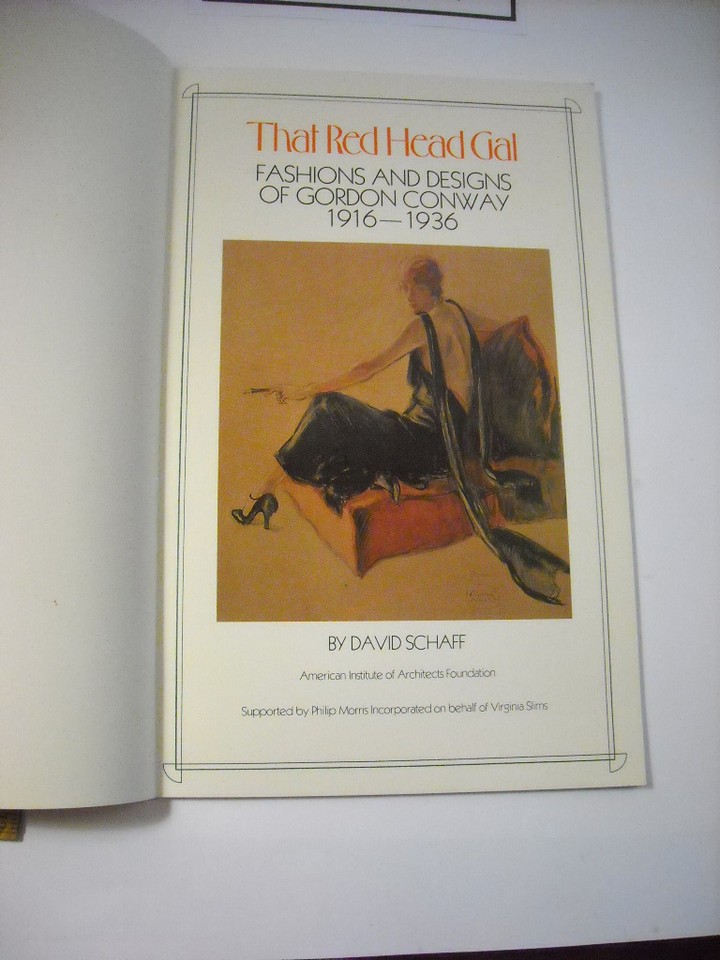 David Schaff THAT RED HEAD GAL Fashions Designs of Gordon Conway 1916 ...