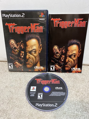 RARE Sony Playstation 2 PS2 Trigger Man Complete CIB Uncommon/Tested ...