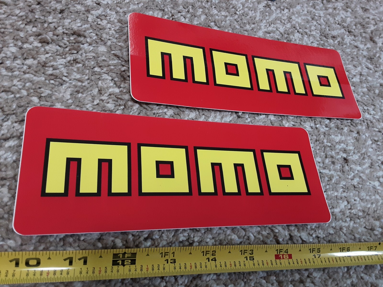 Lot of 2 MOMO Racing Wheels Racing Decals Stickers Street Outlaw NHRA ...