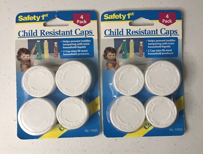 Safety 1st Child Resistant Caps White No.11655 - 2 Packs of 4 (8 Caps ...
