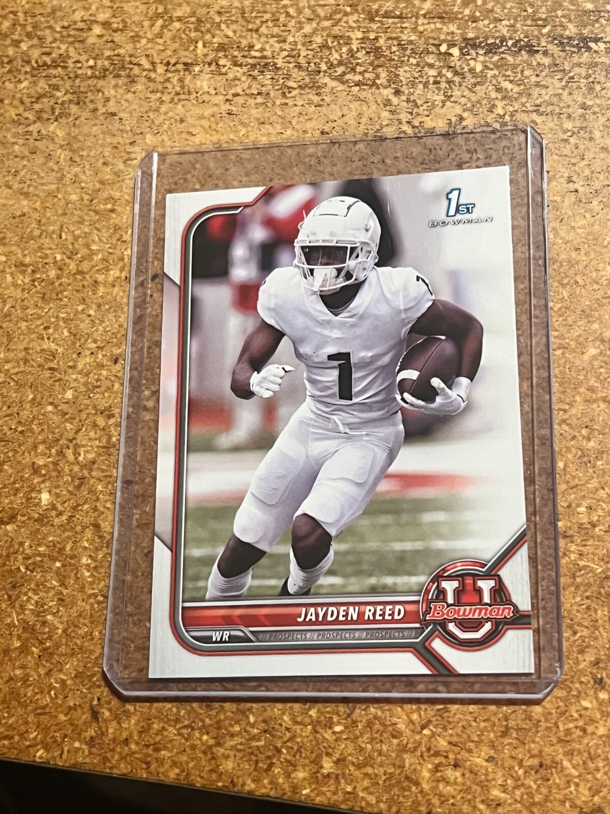 2022 Bowman University Football 1st Bowman Card Base # 57 Jayden Reed ...