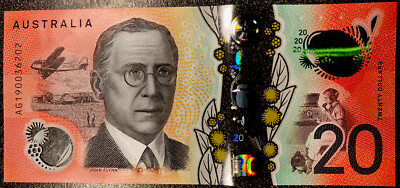 🇦🇺 Australia 'A' $20 Dollar Note Early Prefix Collectable Polymer Notes ...