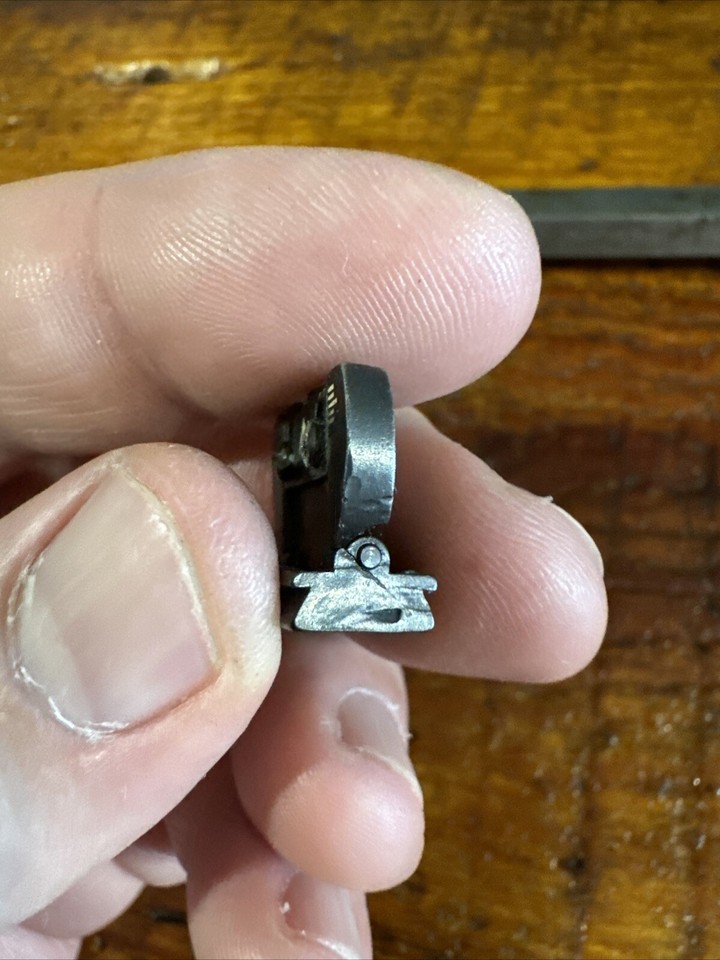 Vintage Lyman Folding Rear Rifle Sight With A .3665 Dovetail. Vintage ...
