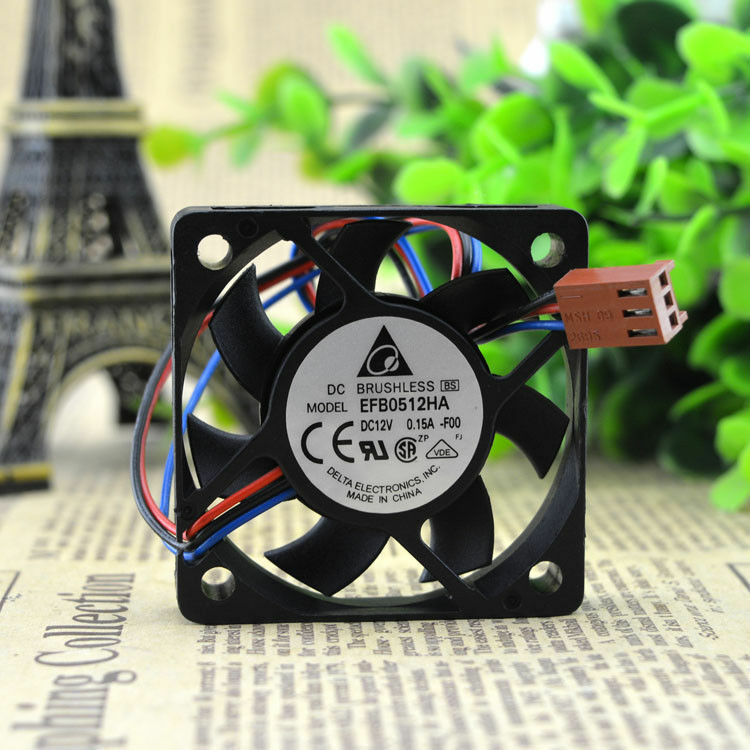 The Delta EFB0512HA 5010 12V 0.15A 5CM CPU fan free shipping #LRR | eBay