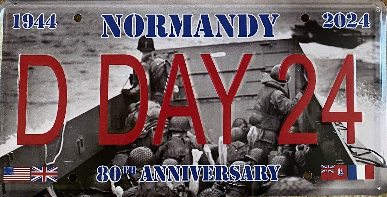 D-Day 2024 80th Anniversary License Plate Normandy Landing Craft ...